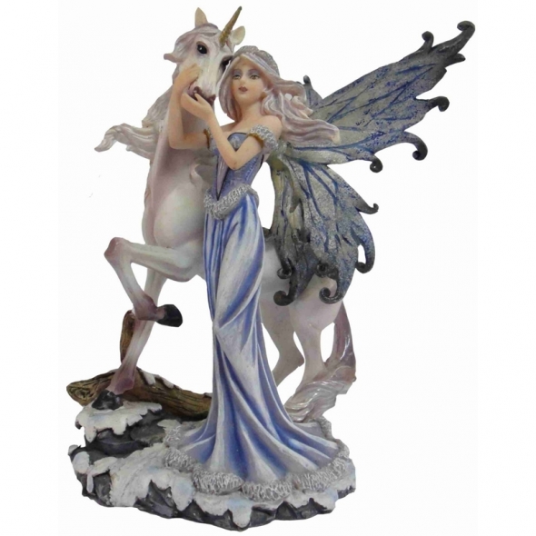 figurine fée avec licorne