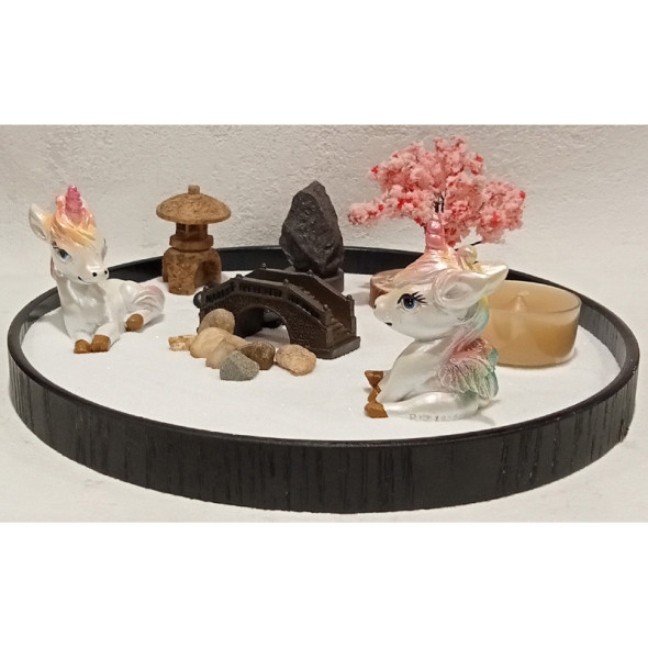 Jardin Zen Féerique J80-Pégacornes